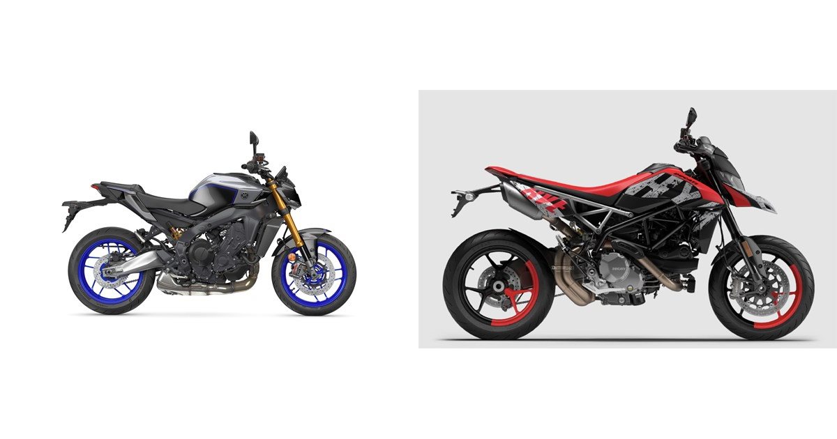 Yamaha MT-09 SP 2024 vs Ducati Hypermotard 950 RVE 2024