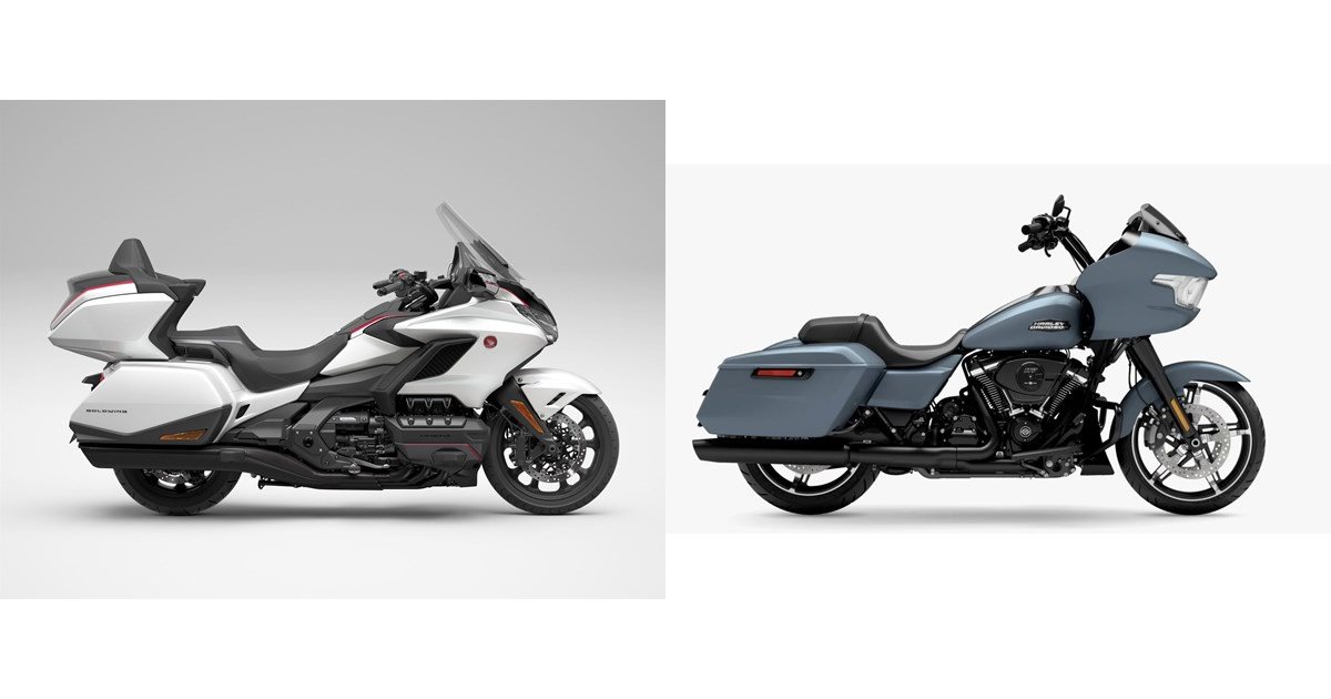 Honda GL 1800 Goldwing Tour DCT 2024 vs Harley-Davidson Touring Road ...