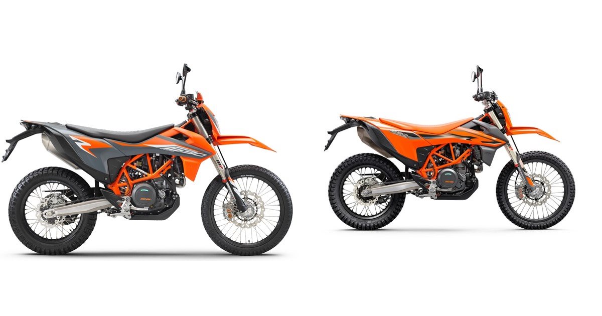 Motorrad Vergleich KTM 690 Enduro R 2022 vs. KTM 690 Enduro R 2024