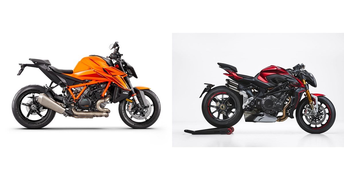 KTM 1390 Super Duke R 2024 vs MV Agusta Brutale 1000 RR 2021