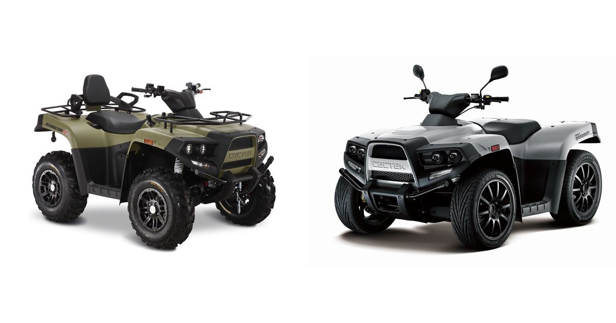 Motorrad Vergleich Cectek Gladiator T5 500EFI 2015 vs. Cectek Quadrift ...