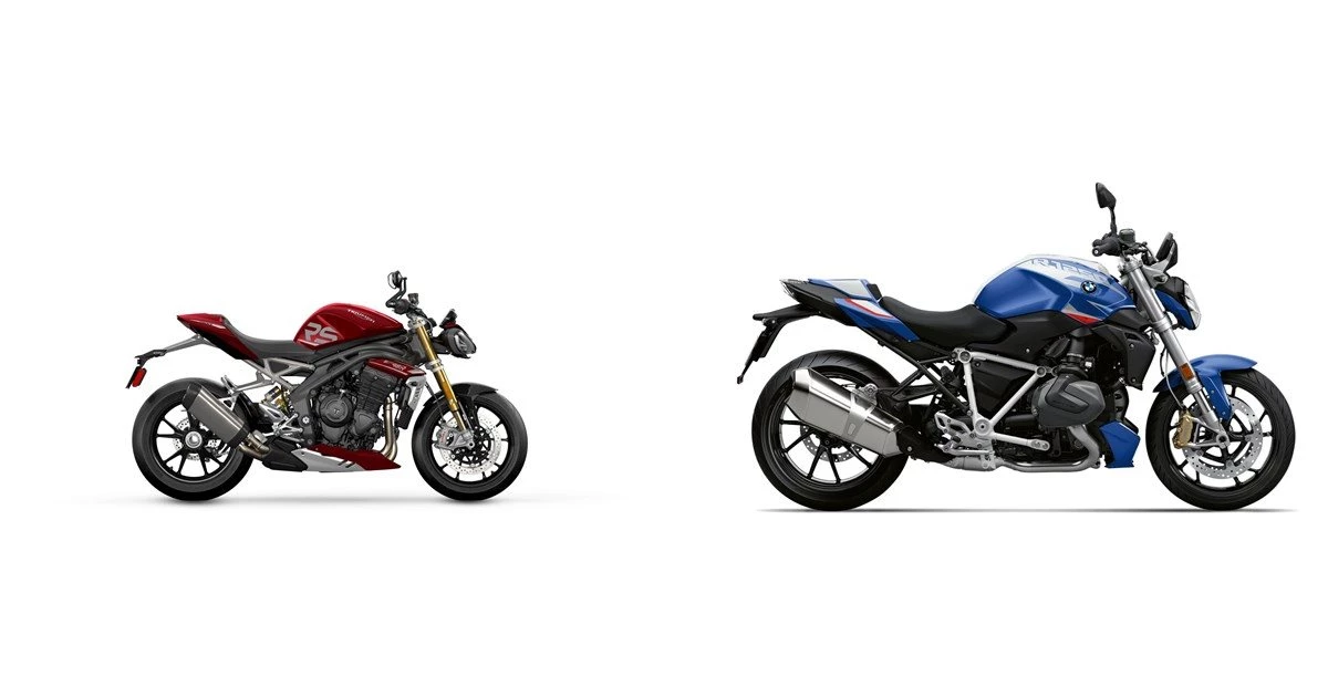 Motorrad Vergleich Triumph Speed Triple 1200 RS 2024 vs. BMW R 1250 R 2023