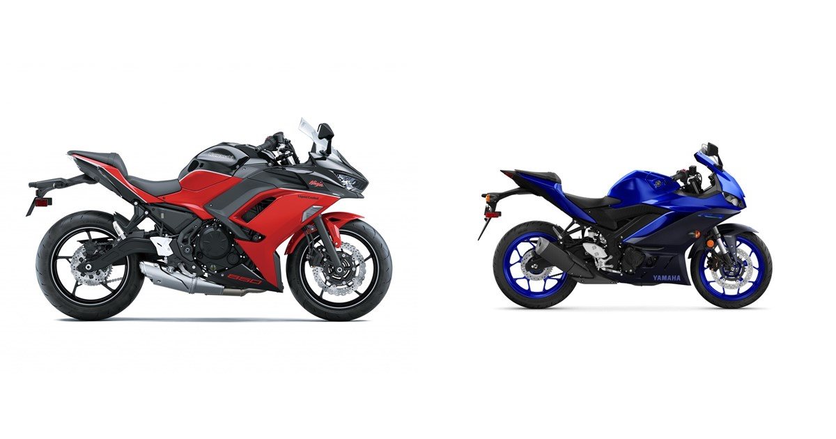 Kawasaki Ninja 650 40th Anniversary 2024 vs Yamaha R3 2022
