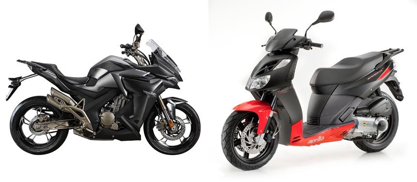 Motorrad Vergleich Zontes 310 X 2020 vs. Aprilia Sportcity 300 Cube ...
