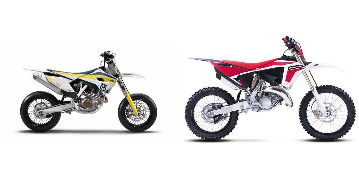Motorrad Vergleich Husqvarna FS 450 2015 vs. Fantic XX 125 2021