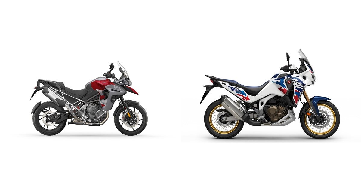 Triumph Tiger 1200 GT Explorer 2024 vs Honda CRF1100L Africa Twin ...