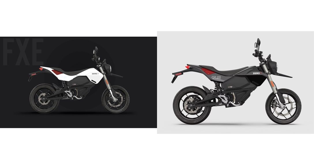 Motorrad Vergleich Zero FXE 2024 vs. Zero FXE 2023