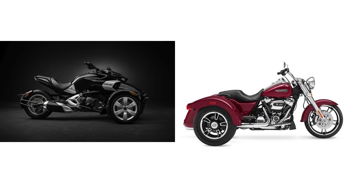 Motorrad Vergleich Can-Am Spyder F3 2016 vs. Harley-Davidson ...