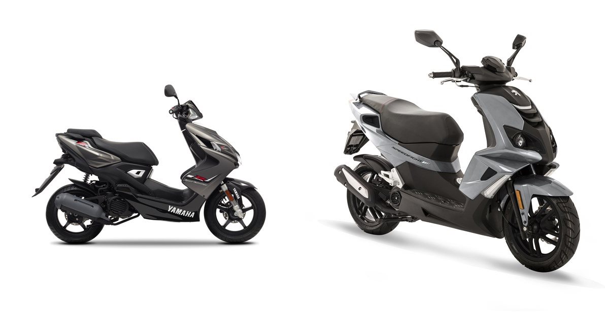 Motorrad Vergleich Yamaha Aerox 4 2018 Vs Peugeot Speedfight 4 50 4t 2023