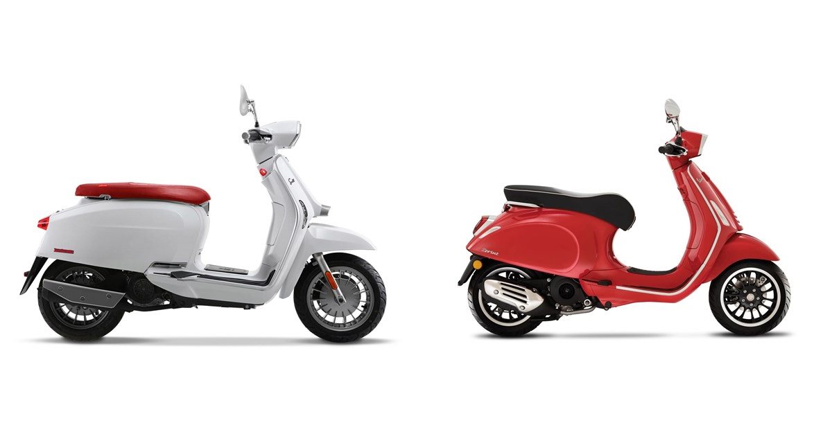 Motorrad Vergleich Lambretta V125 Special 2023 vs. Vespa Sprint 125 2022