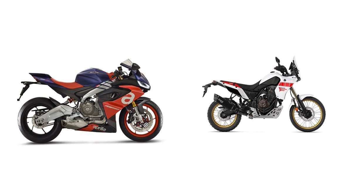 Aprilia RS 660 2020 vs Yamaha Tenere 700 Rally Edition 2024