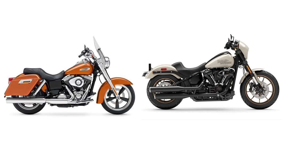 Motorrad Vergleich Harley-Davidson Dyna Switchback FLD 2014 vs. Harley ...
