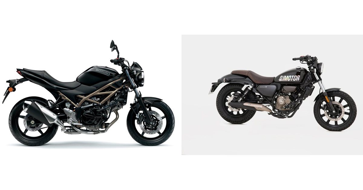 Motorrad Vergleich Suzuki SV650 2022 vs. QJ Motor SRV 125 2023