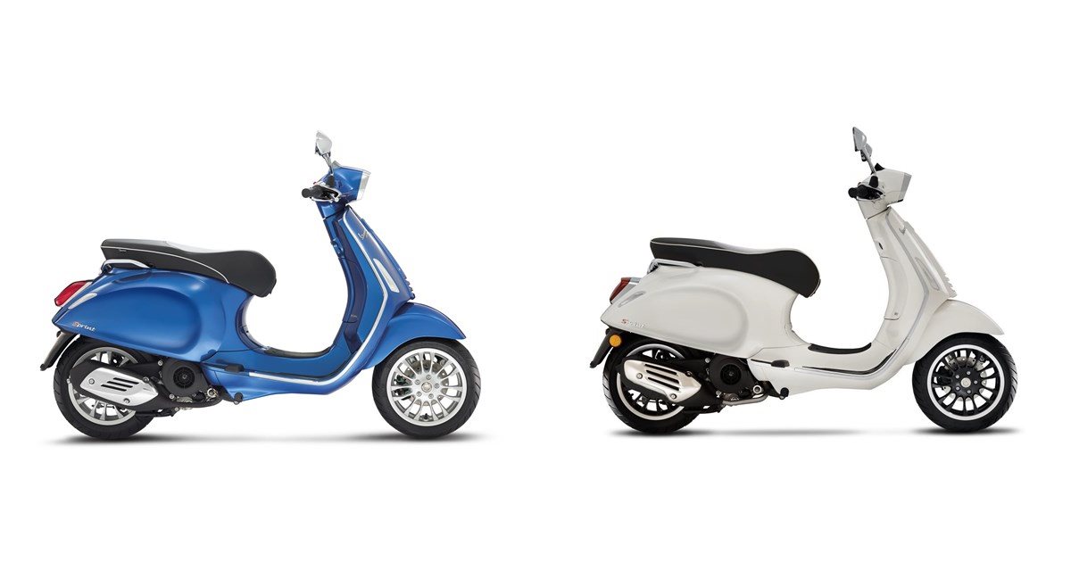 Motorrad Vergleich Vespa Sprint 125 i.e. 3V 2014 vs. Vespa Sprint 125 2024