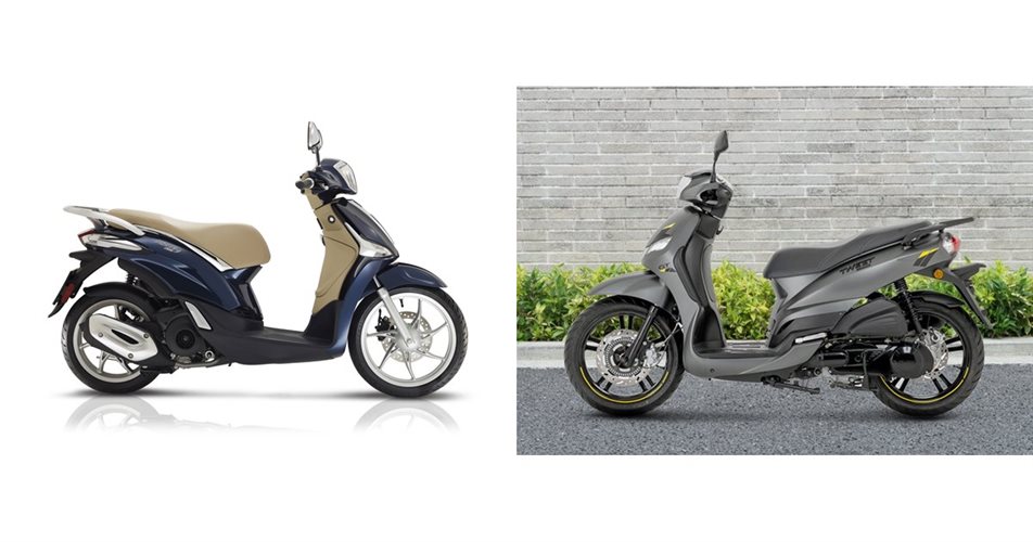 Motorrad Vergleich Piaggio Liberty 125 IGET 4t 3V 2020 vs. Peugeot Tweet 125 GT 2022