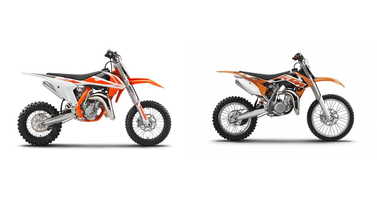 Motorrad Vergleich KTM 65 SX 2019 vs. KTM 85 SX 19/16 2015