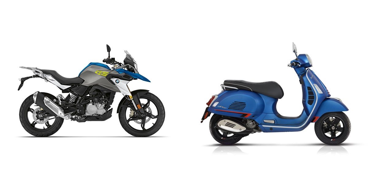 BMW G 310 GS 2020 vs Vespa GTS 300 hpe Super Sport 2020