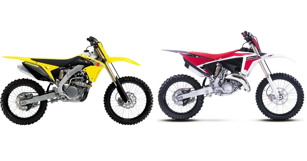 Motorrad Vergleich Suzuki RM-Z250 2018 vs. Fantic XX 125 2021