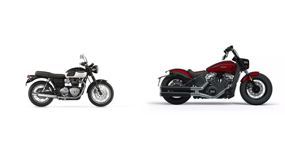Triumph Bonneville T120 2024 vs Indian Scout Bobber Twenty 2024