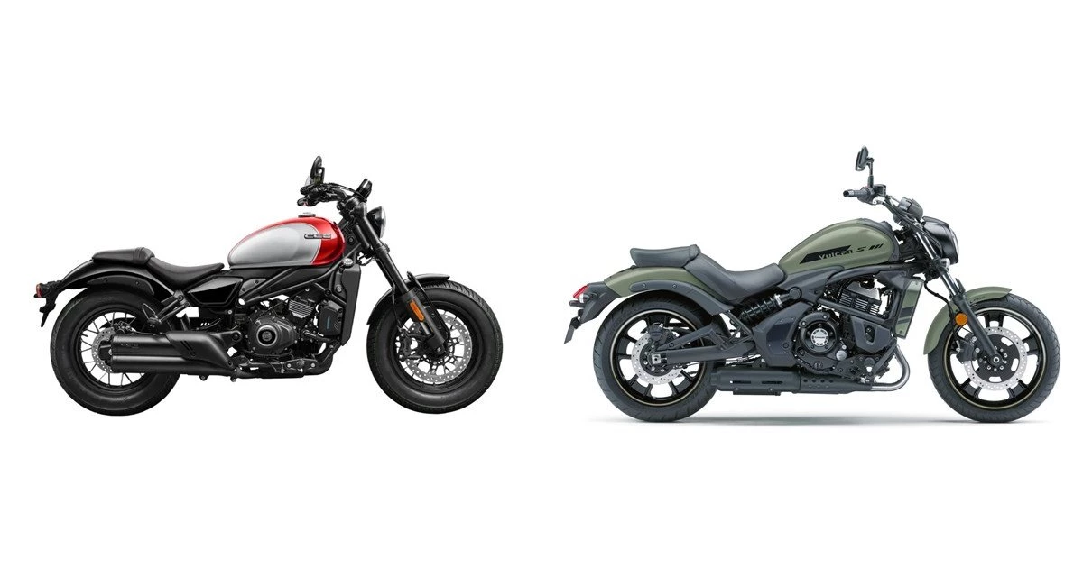 Motorrad Vergleich CFMOTO 450CL-C 2024 vs. Kawasaki Vulcan S 2024