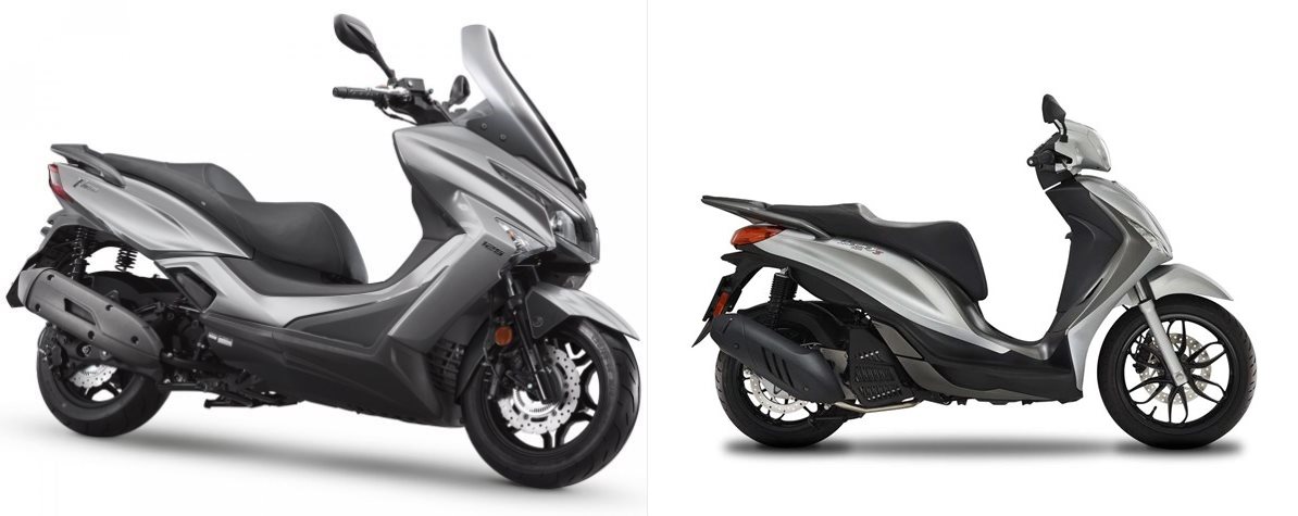 Motorrad Vergleich Kymco X Town 125i Abs 2020 Vs Piaggio Medley S 125