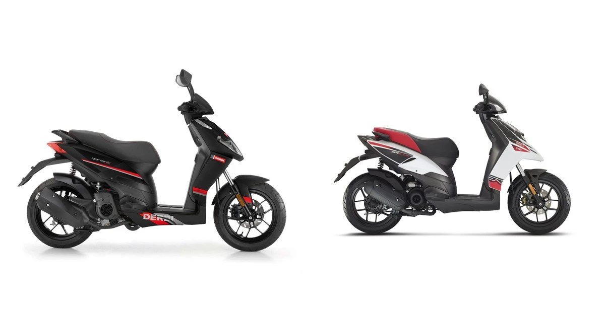 Motorrad Vergleich Derbi Variant Sport 50 2T 2013 vs. Aprilia SR 50 ...