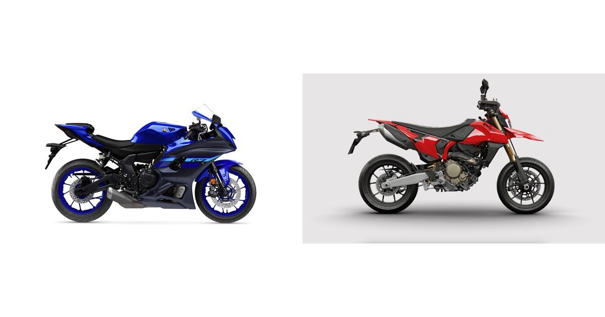 Yamaha R7 2024 vs Ducati Hypermotard 698 Mono 2024
