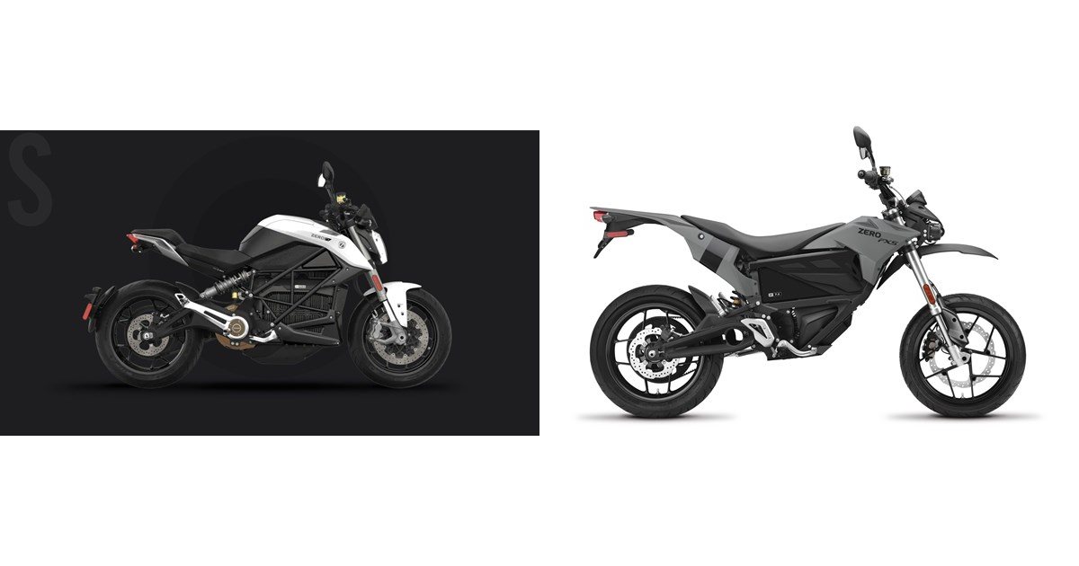 Motorrad Vergleich Zero S 2024 vs. Zero FXS 2019