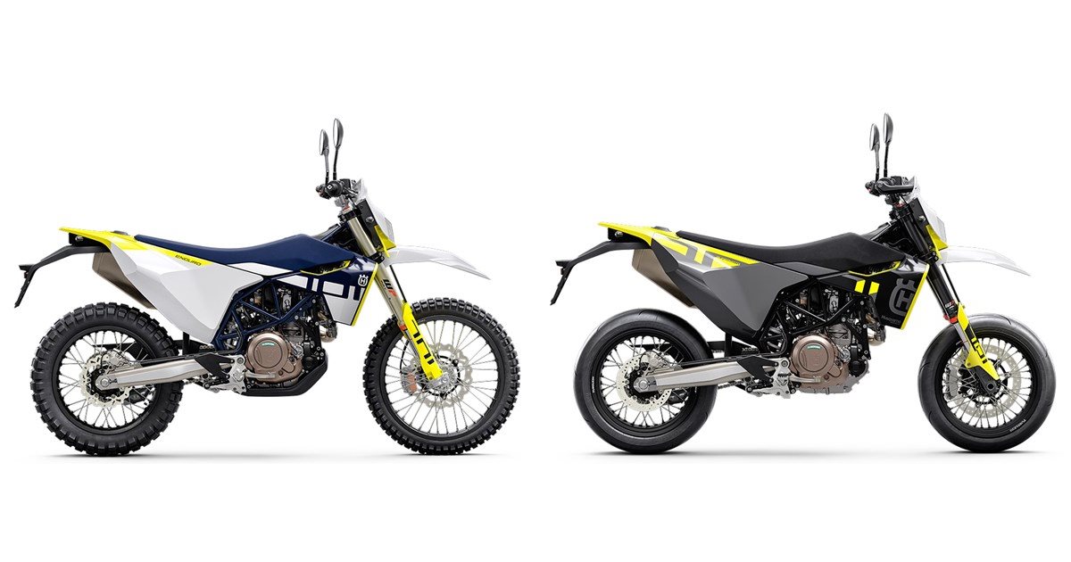 Motorrad Vergleich Husqvarna 701 Enduro 2024 vs. Husqvarna 701 Supermoto 2024