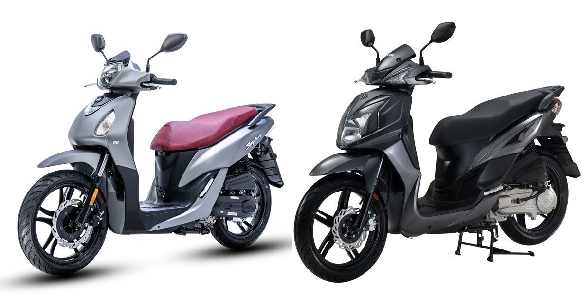 Motorrad Vergleich Sym Symphony 50i 2022 vs. Sym Symphony SR 50 2016