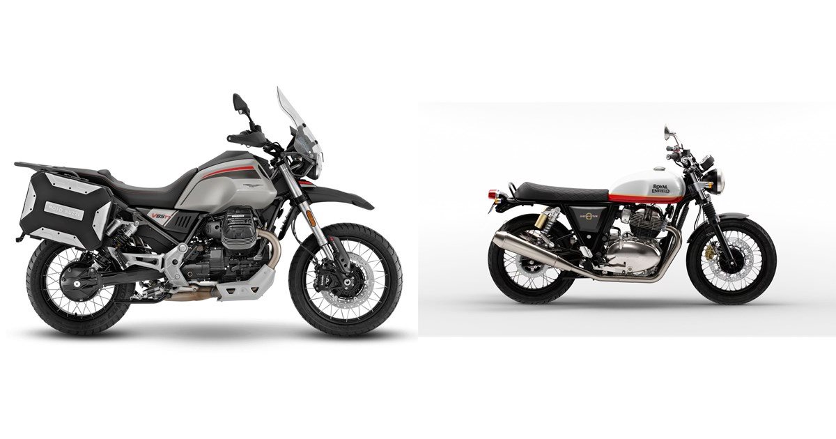 Moto Guzzi V85 TT Travel 2022 vs Royal Enfield Interceptor 650 2022
