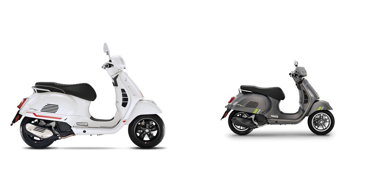 Motorrad Vergleich Vespa GTS 125 Super Sport 2022 vs. Vespa GTS 125 Super Tech 2024