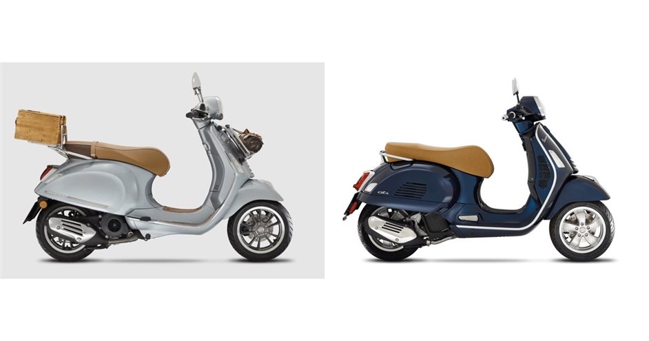 Motorrad Vergleich Vespa Primavera 125 Pic Nic 2024 vs. Vespa GTS 125 2022