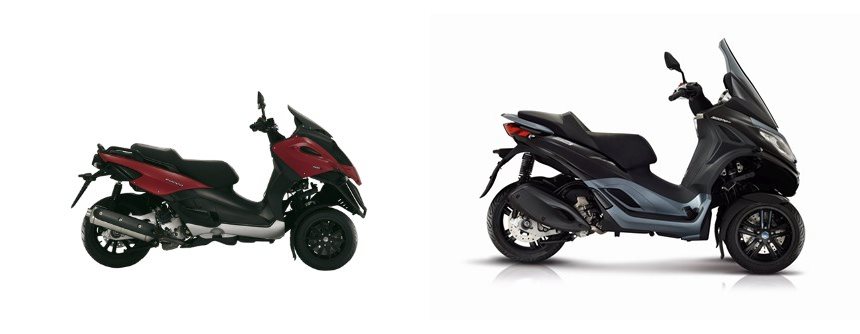 Motorrad Vergleich Gilera Fuoco 500 2008 vs. Piaggio MP3 300 2021
