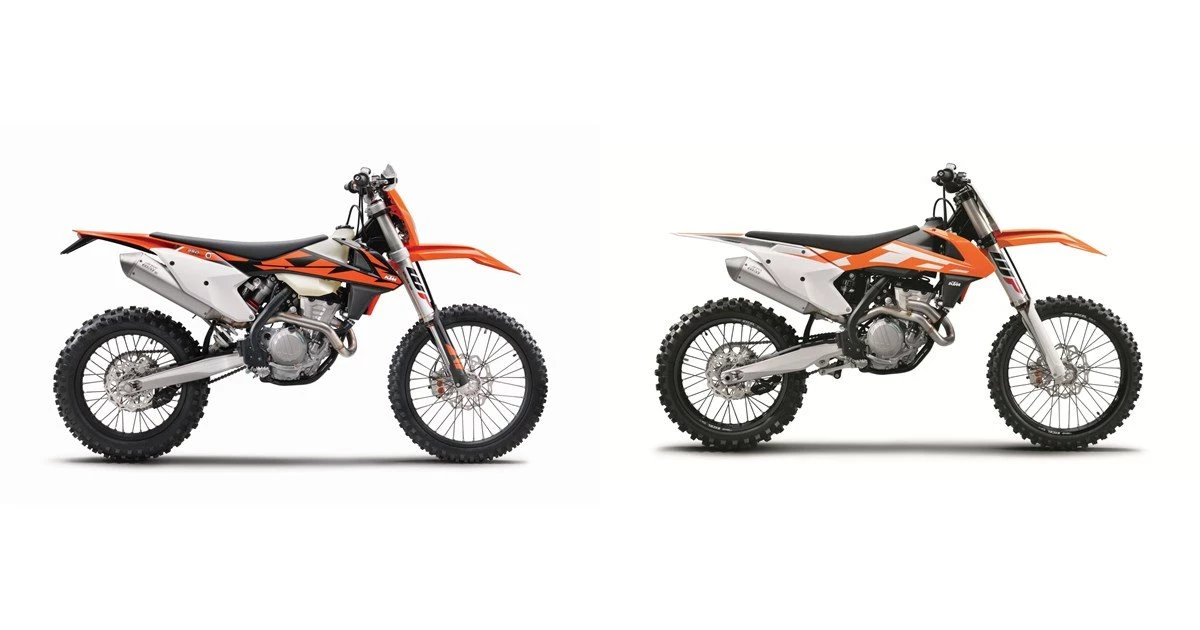 KTM 350 EXC-F 2018 vs KTM 350 SX-F 2016