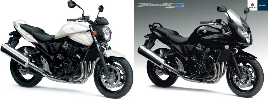 Motorrad Vergleich Suzuki Bandit 650 2013 vs. Suzuki Bandit 650S 2010