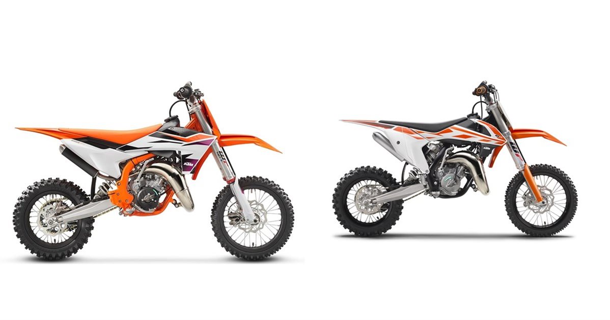 Motorrad Vergleich KTM 65 SX 2024 vs. KTM 65 SX 2017