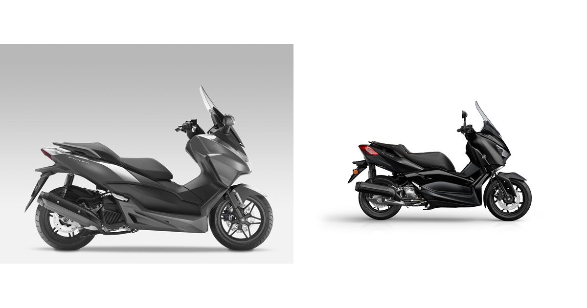 Honda Forza 125 2020 vs Yamaha XMAX 125 IRON MAX 2019