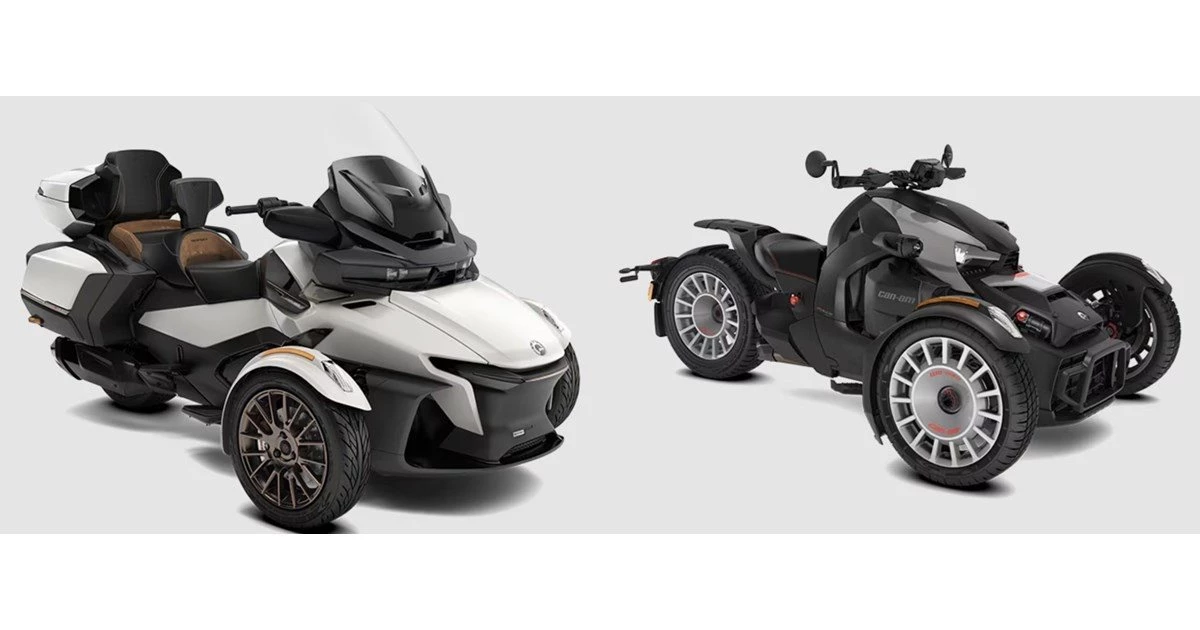Motorrad Vergleich Can-Am Spyder RT Sea-To-Sky 2024 vs. Can-Am Ryker ...