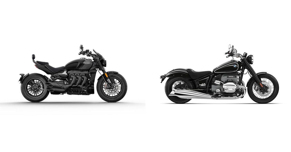 Triumph Rocket 3 GT Triple Black 2021 vs BMW R 18 2021