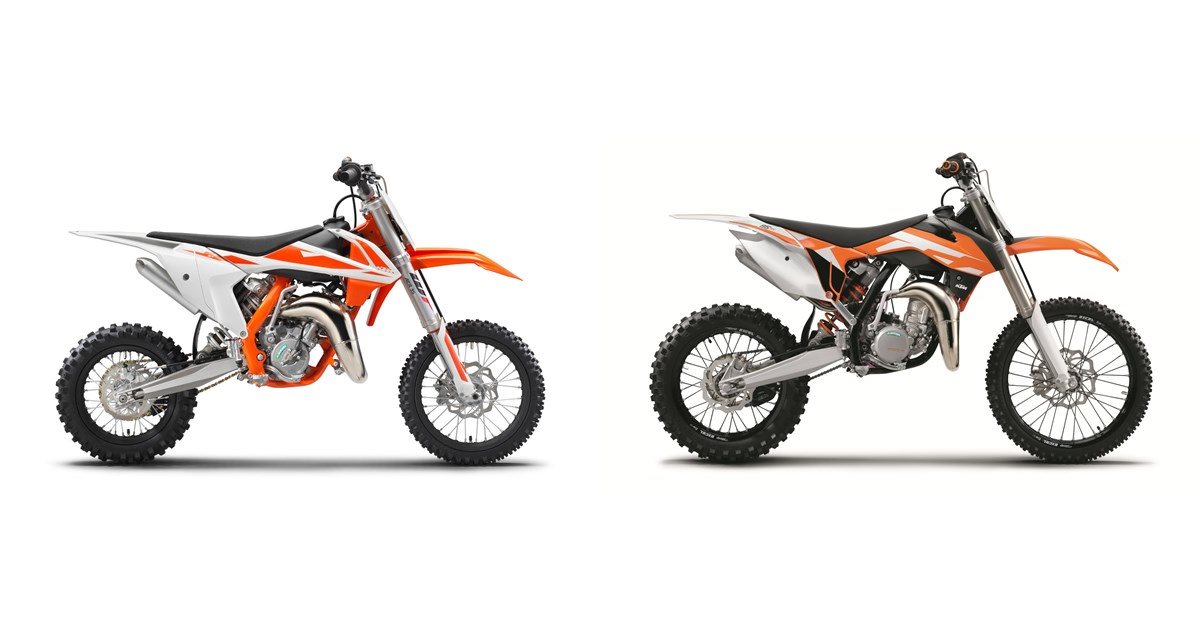 Motorrad Vergleich KTM 65 SX 2019 vs. KTM 85 SX 17/14 2016