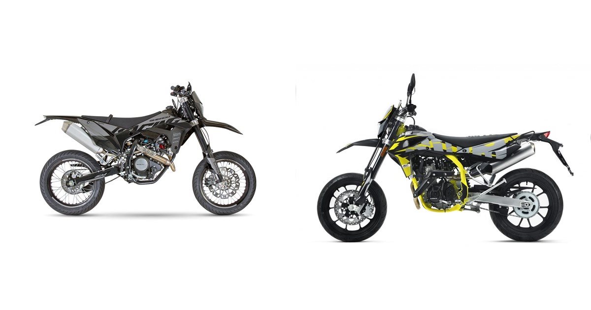 Sherco 125 4-Takt SM Black Moon RS 2024 vs SWM SM 125 R 2020