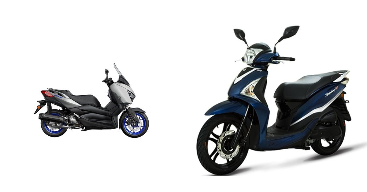 Motorrad Vergleich Yamaha XMAX 125 2021 vs. Sym Symphony ST 125 2022