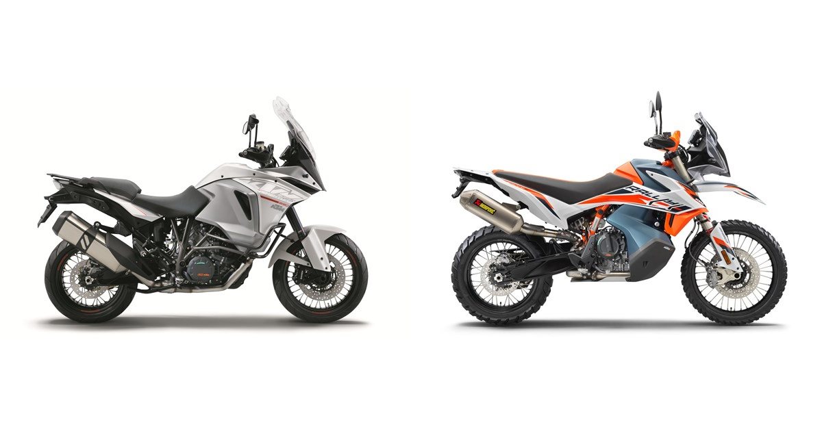 Motorrad Vergleich KTM 1290 Super Adventure 2015 vs. KTM 890 Adventure ...