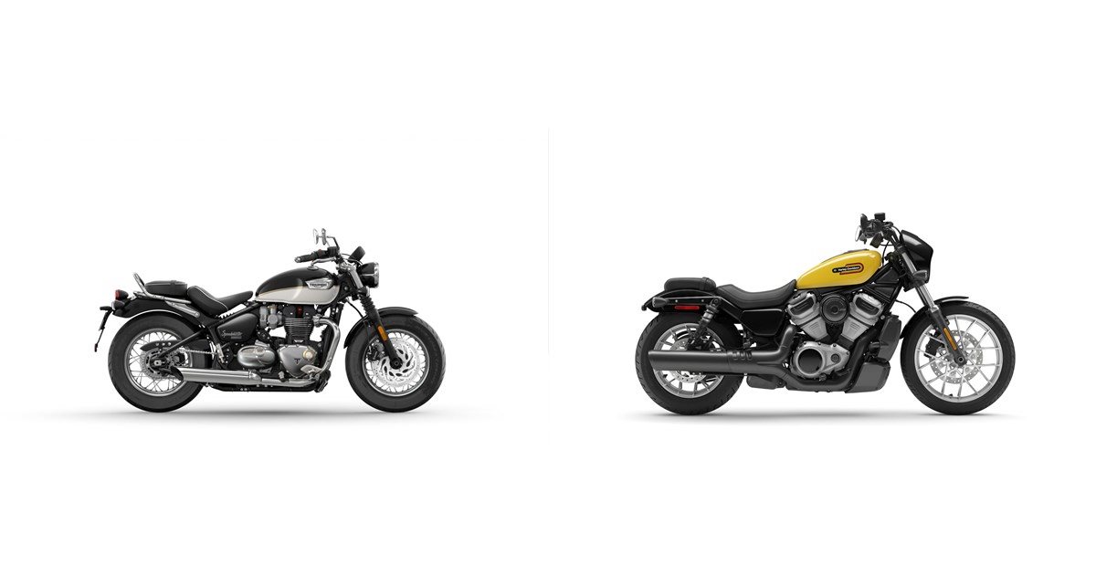 Motorrad Vergleich Triumph Bonneville Speedmaster 2022 vs. Harley-Davidson Nightster Special 2023