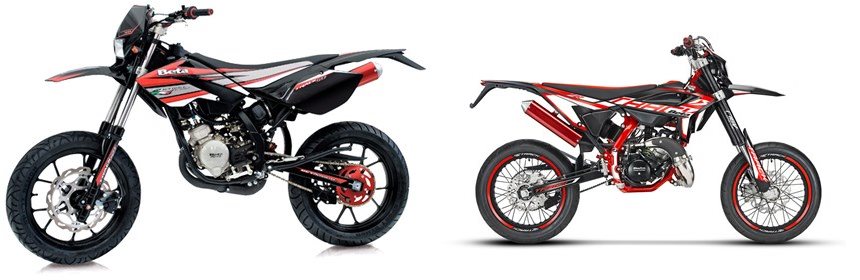 Motorrad Vergleich Beta RR 50 Motard Track 2009 vs. Beta RR 50 Motard ...