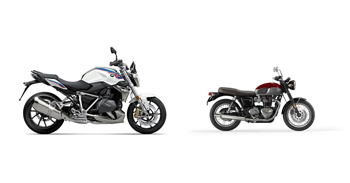Motorrad Vergleich BMW R 1250 R 2020 vs. Triumph Bonneville T120 2021