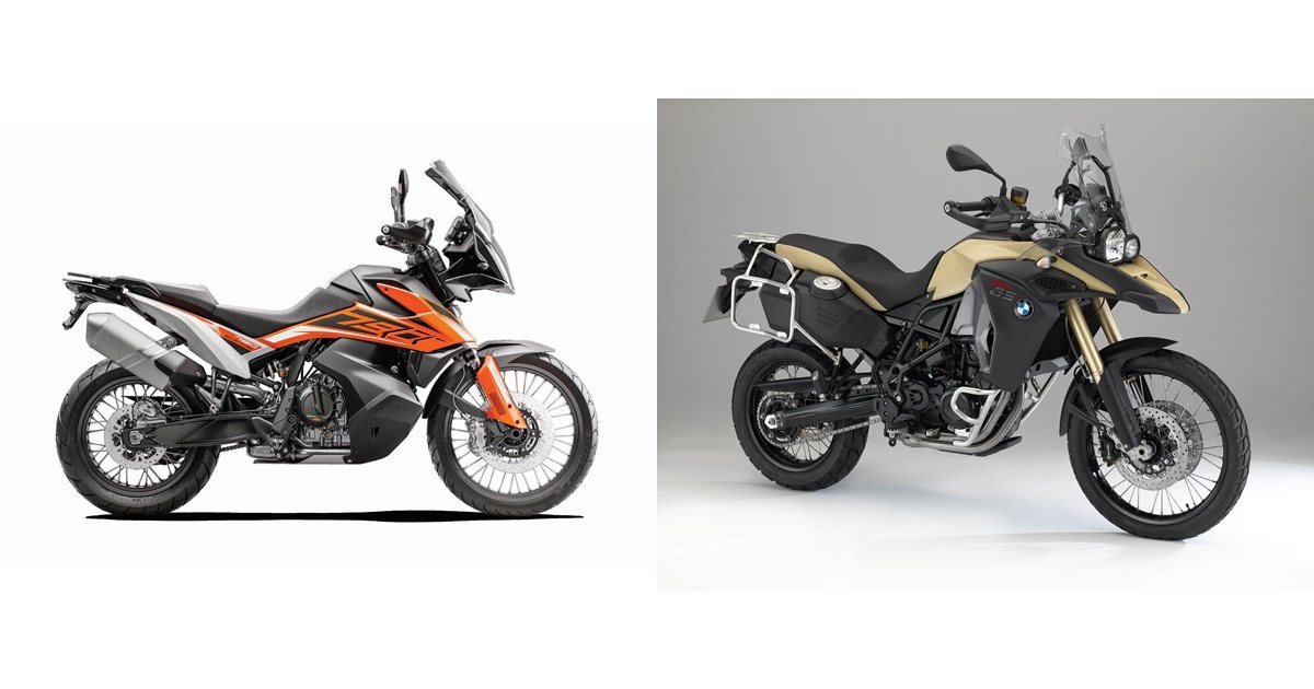 Motorrad Vergleich KTM 790 Adventure 2020 vs. BMW F 800 GS Adventure 2016