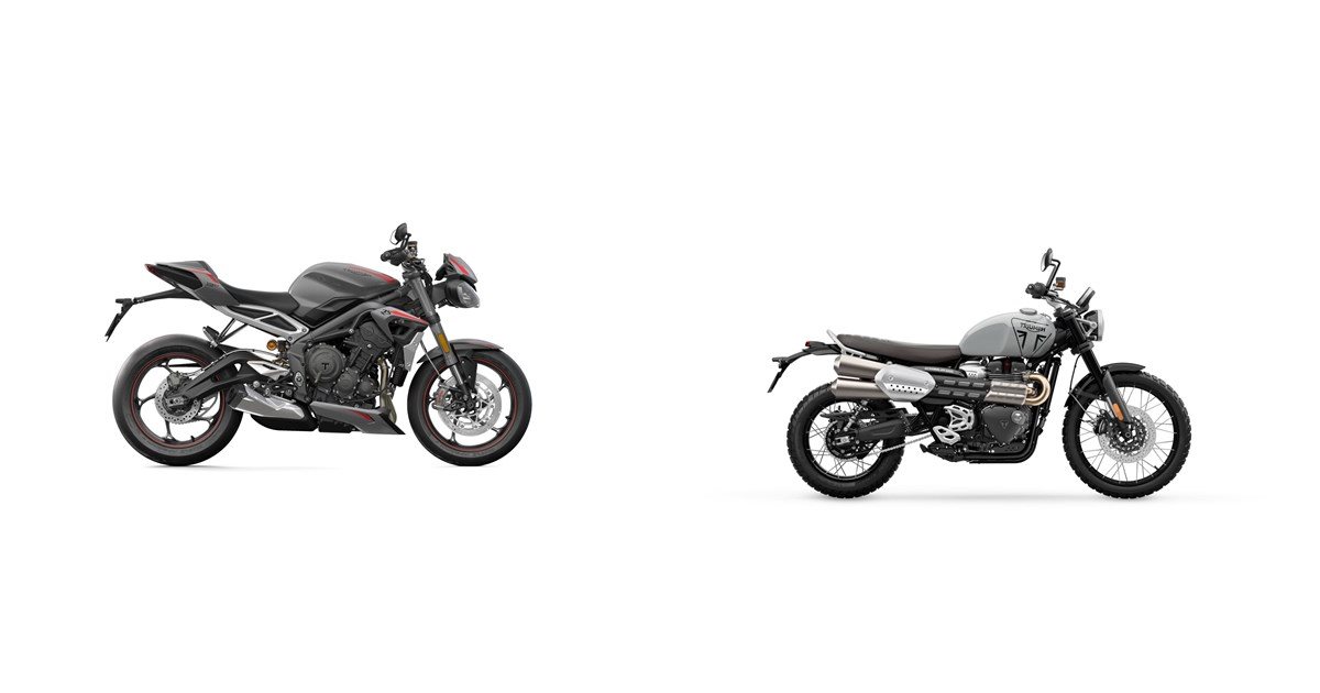 Motorrad Vergleich Triumph Street Triple 765 RS 2020 vs. Triumph ...