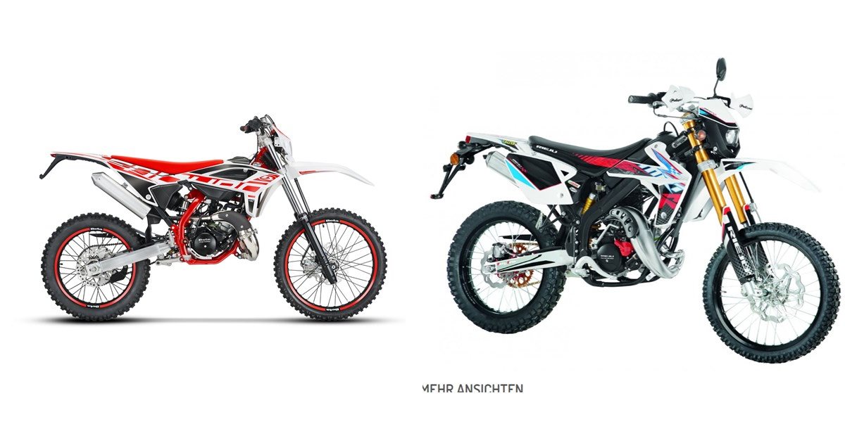 Motorrad Vergleich Beta RR 50 Enduro Sport 2021 vs. Rieju MRT Cross Pro ...